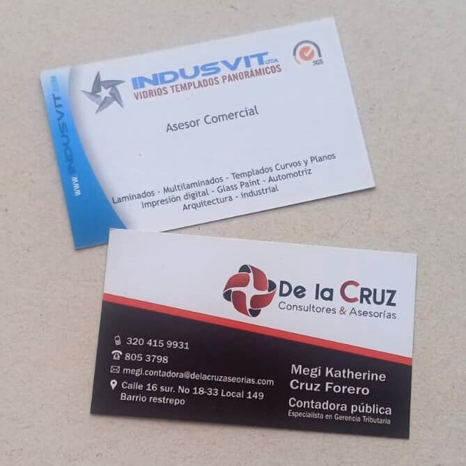 Tarjetas de Presentación en Bogotá